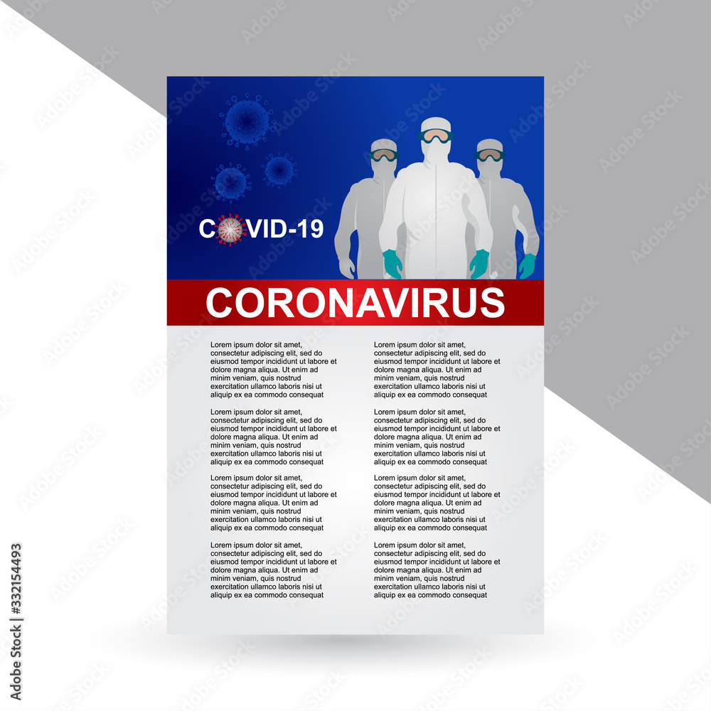 Thank you Medical Staff Corona virus Covid-19 Vector Template Design ...