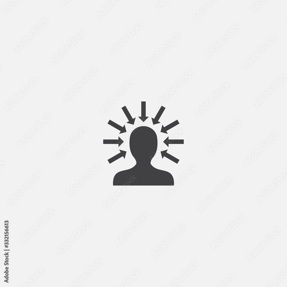 customer focus base icon. Simple sign illustration. customer focus ...
