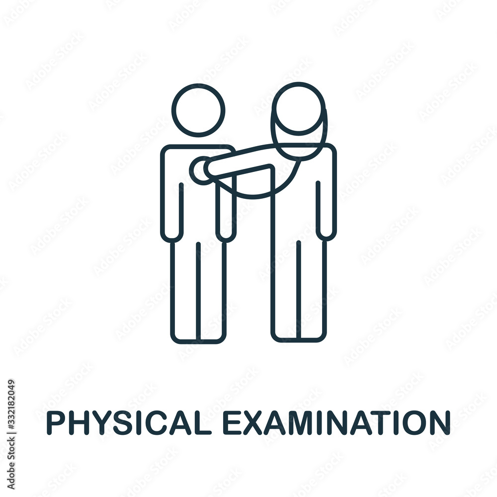 Physical Examination icon from health check collection. Simple line ...