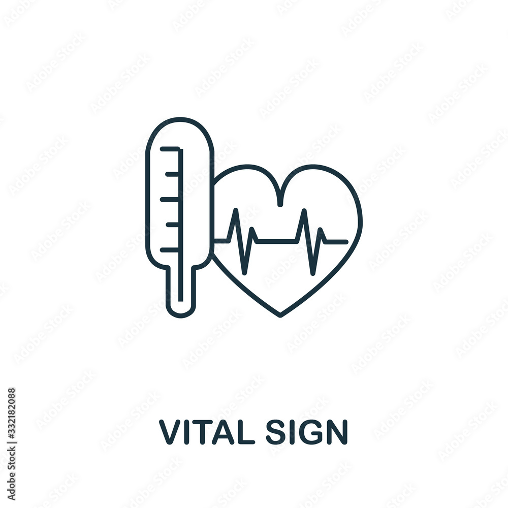 Vital Sign icon from health check collection. Simple line Vital Sign ... Vital Sign icon from health check collection. Simple line Vital Sign ...