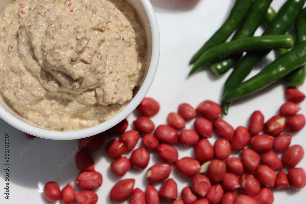 Peanut Chutney or Groundnut Chutney: A delicious and nutritious served ...