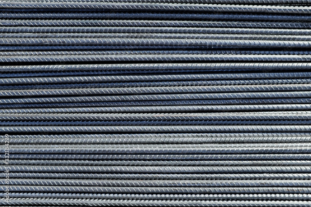 Rebar or reinforcing steel bars solid steel metallic background. Stock ...