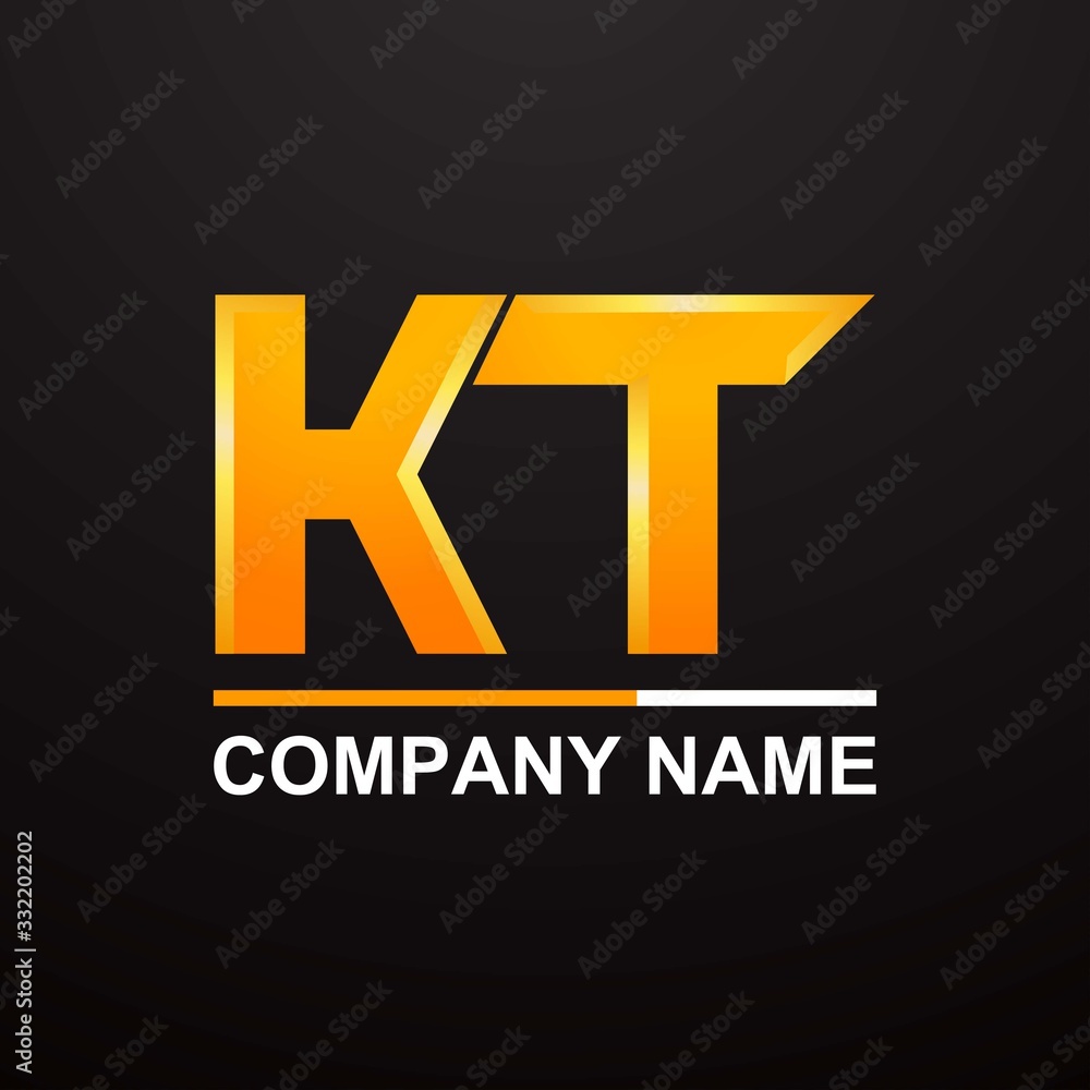 KT initial logo monogram designs modern templates sign, logo, abstract ...