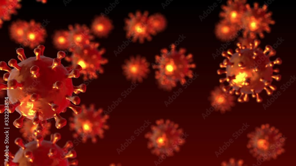 Corona Virus - the SARS Cov 2 Virus visualization Stock Video | Adobe Stock