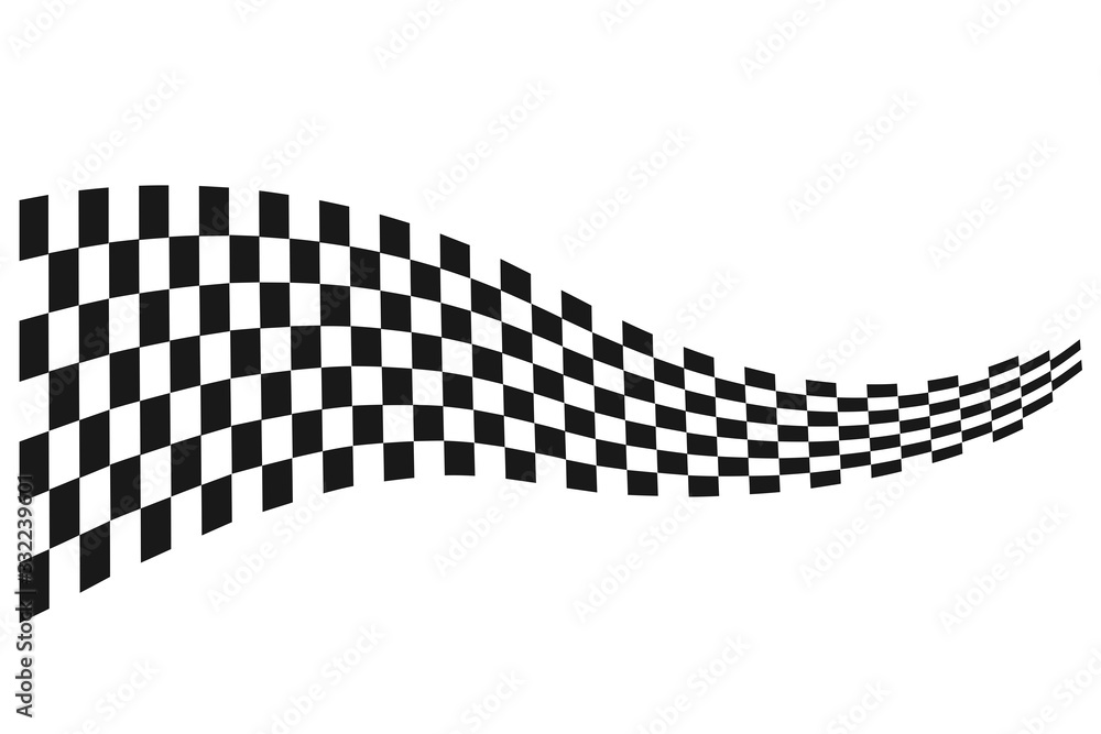 checkered flag, race flag background, vector Illustration Stock Vector | Adobe Stock