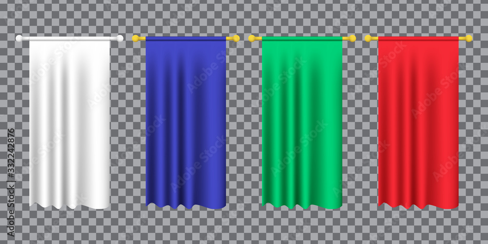 3d model of a realistic empty pennant, color changes easily. 3d ...