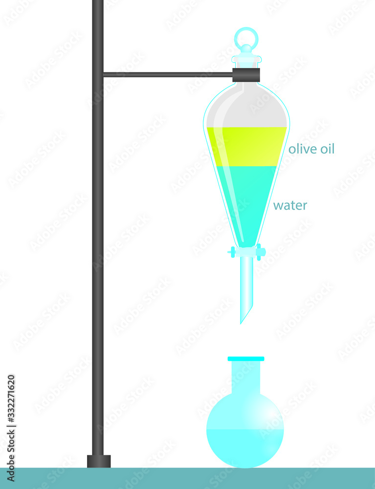 Separatory funnel illustration of chemistry Stock Vector | Adobe Stock Separatory funnel illustration of chemistry Stock Vector | Adobe Stock
