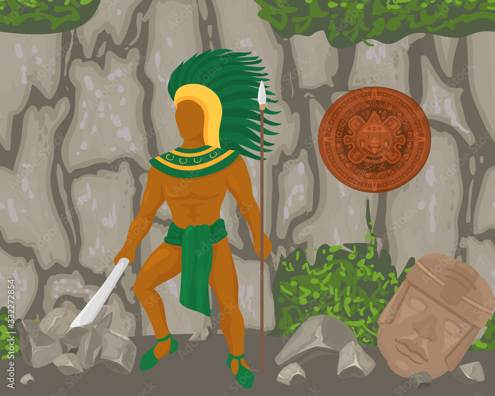 Aztec Wooden Spear