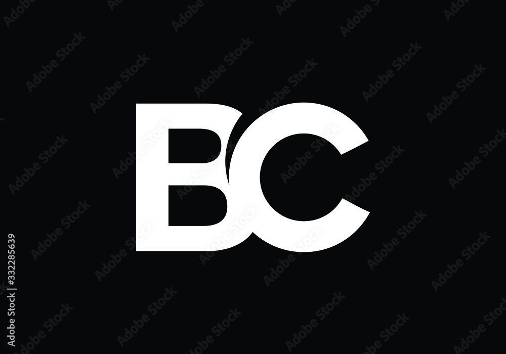 B C, BC Initial Letter Logo design vector template, Graphic Alphabet ...