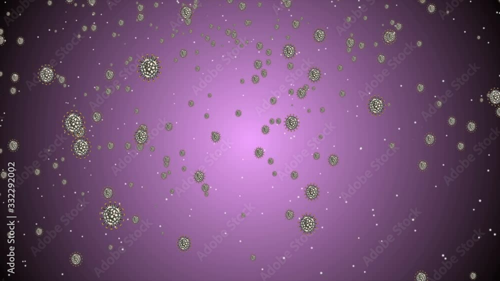 Vidéo Stock Coronavirus Covid-19 Infected virus 2019-ncov pneumonia in ...