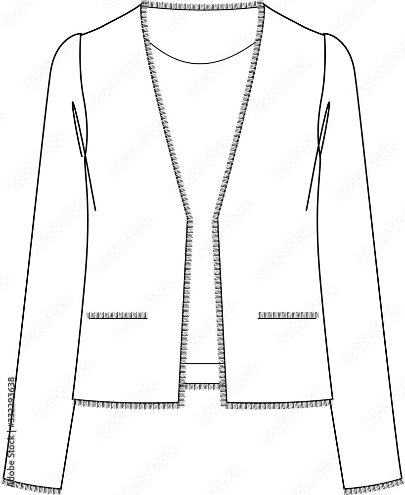 Womens Blazer Flat