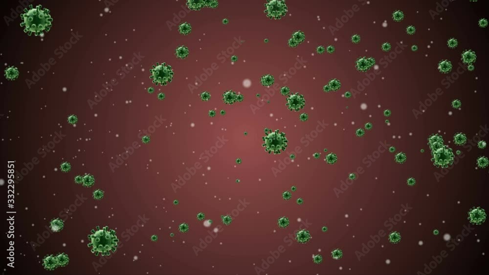 Vidéo Stock Coronavirus Covid-19 Infected virus 2019-ncov pneumonia in ...