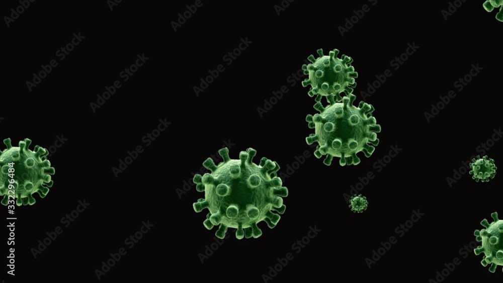 Medical illustration 2d, 3d animation background of cells, bacteria ...