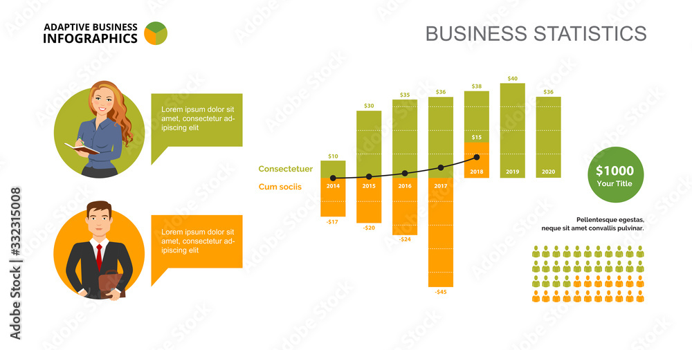 Timing infographics. Bar chart, line diagram, layout. Creative concept ...