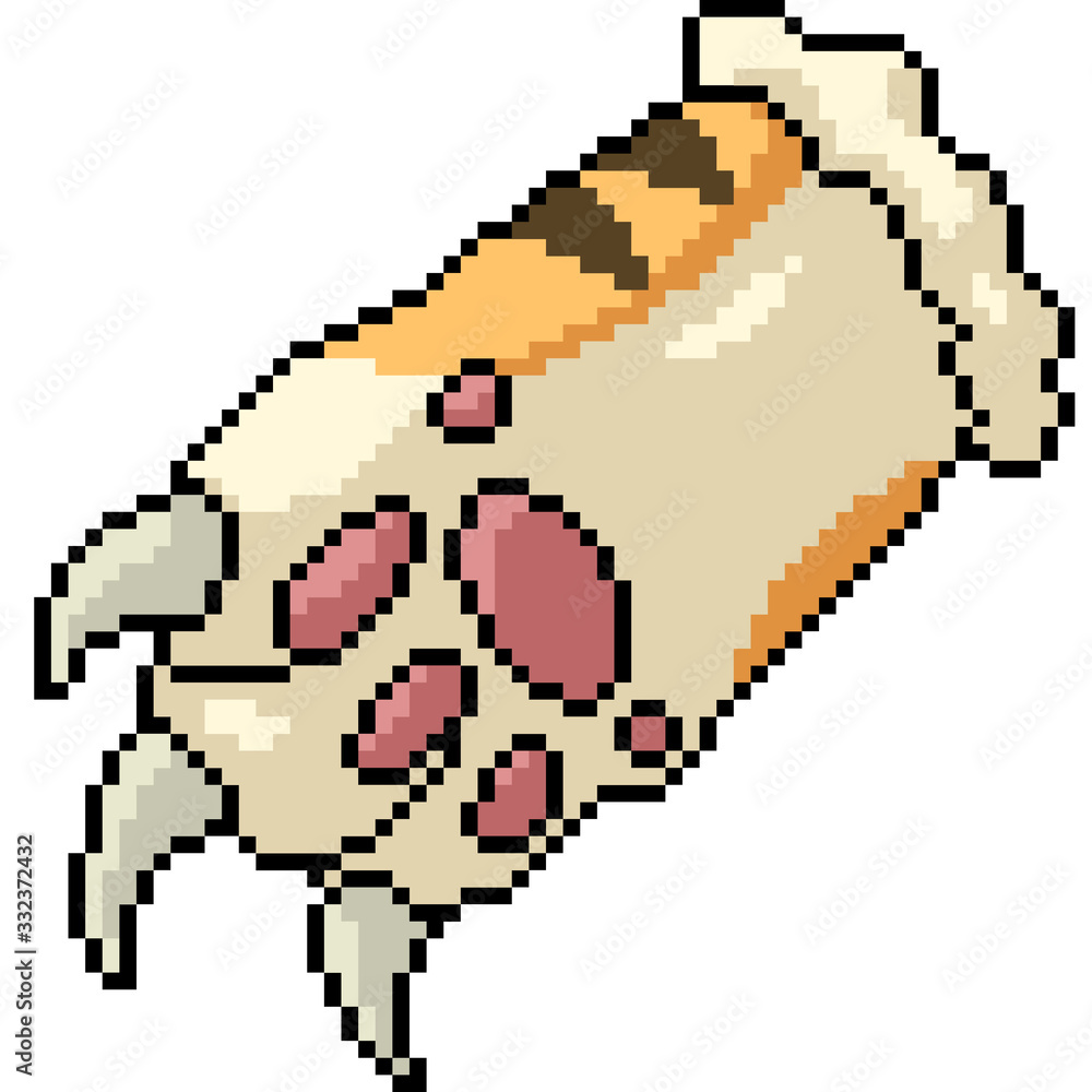 vector pixel art isolated tiger claw Stock Vector | Adobe Stock