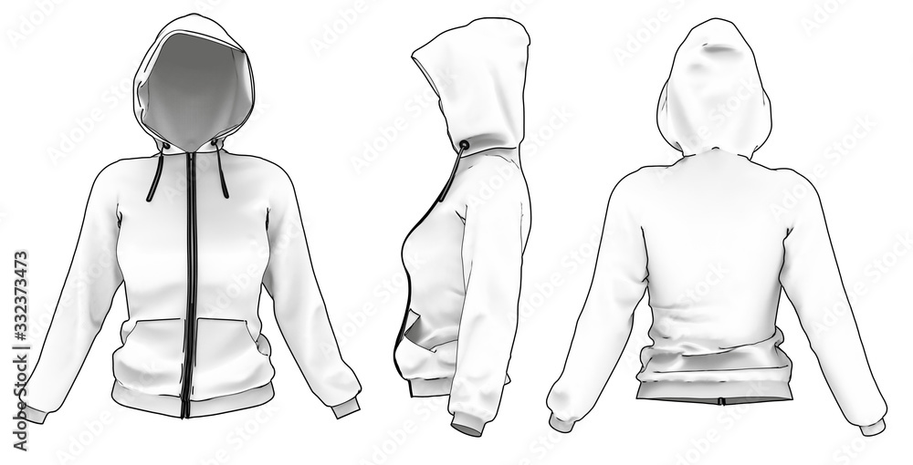 Hoodie Sweater Drawing