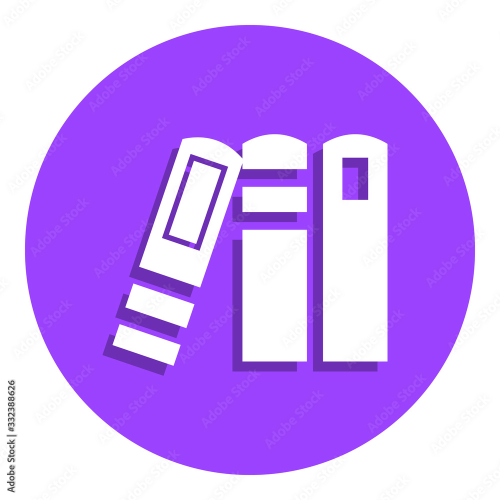 books badge icon. Simple glyph, flat vector of Education icons for ui ...