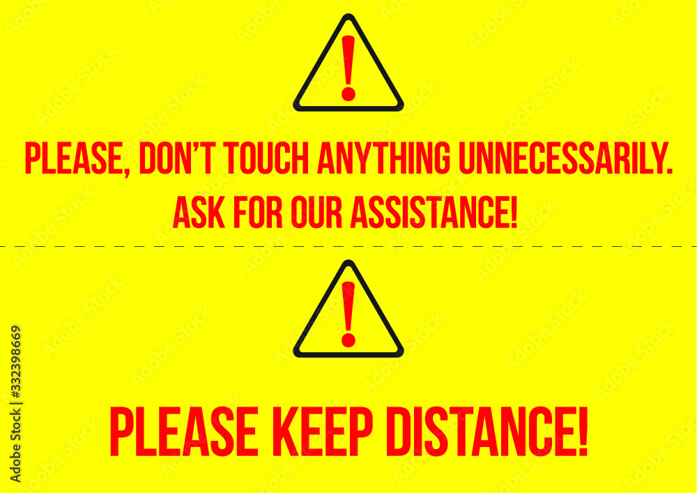 Covid-19, Coronavirus, A4 size easy Printable with digital printer etc ...