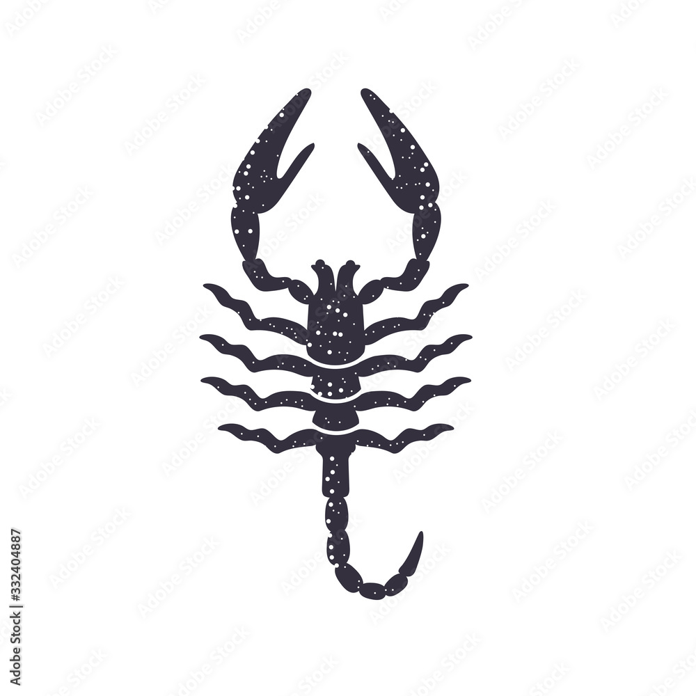 Zodiac sign Scorpio. The symbol of the astrological horoscope. Stock ...