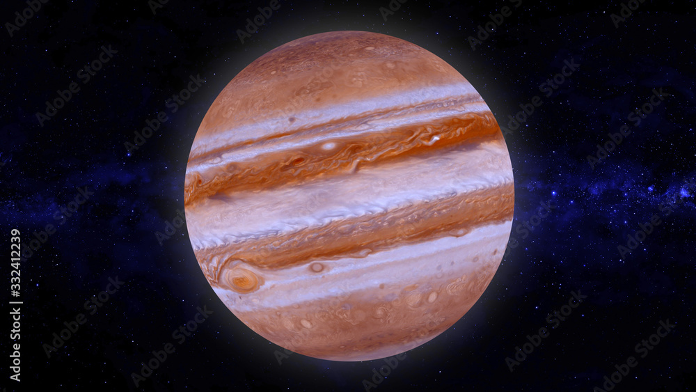 jupiter planet in the colorful starry universe "Elements of this image ...