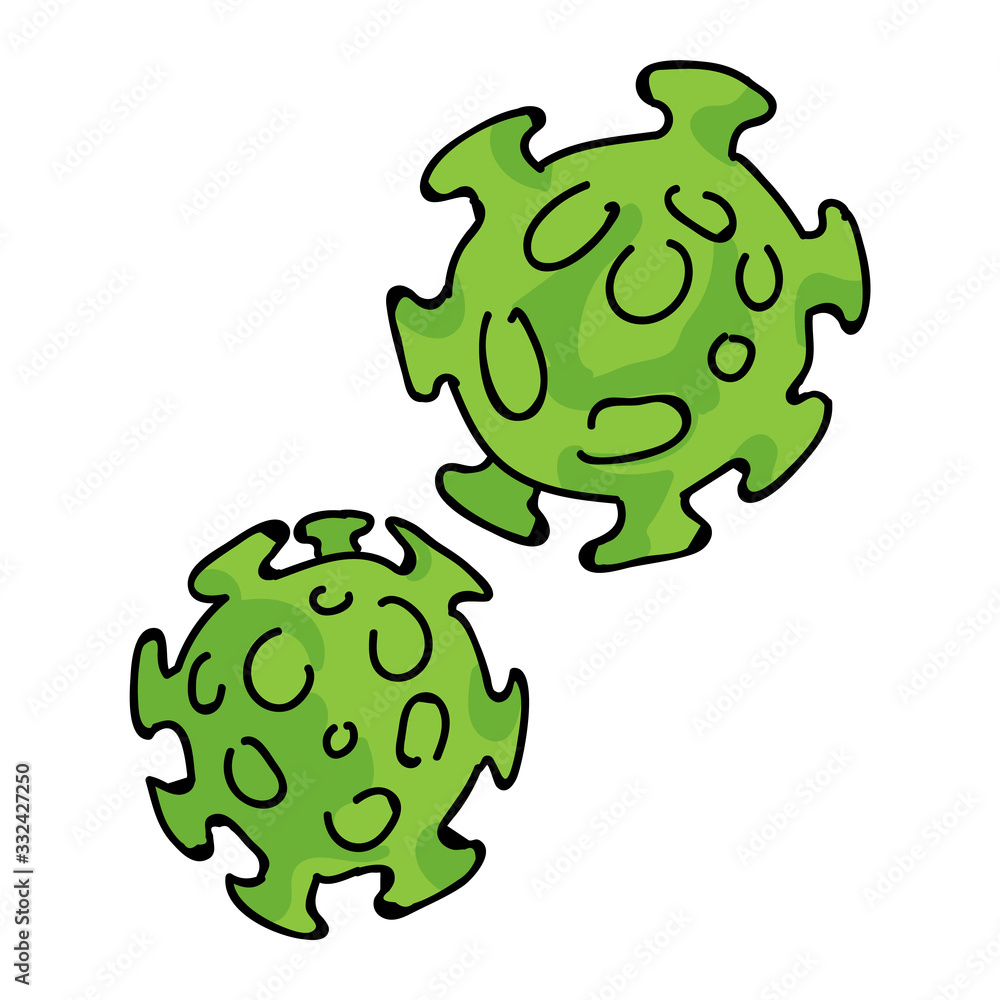 Picture of covid 19 virus icon image. Fight viral spread quarantine ...