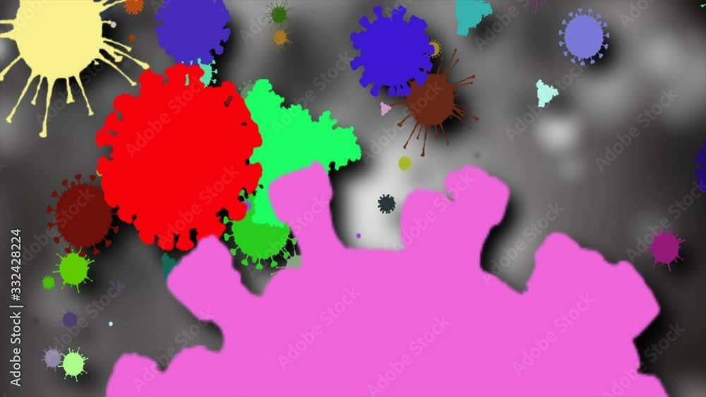 Video „Medical illustration 2d, 3d animation background of cells ...