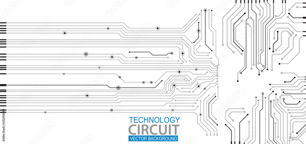 Abstract futuristic circuit board Illustration, high computer ...