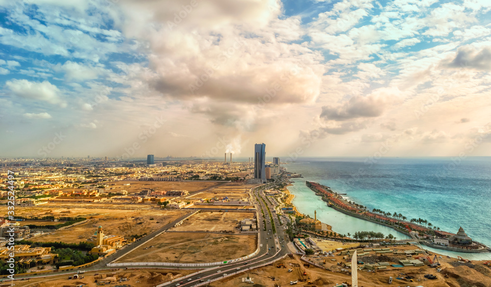 Ariel View of Jeddah, KSA Stock Photo | Adobe Stock