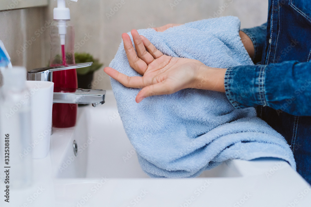 Dry Hands With Towel