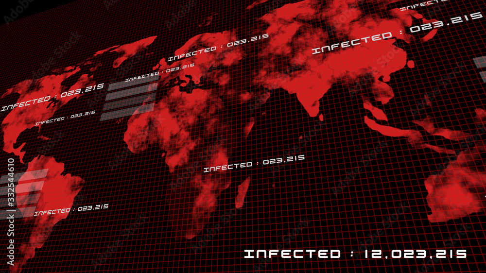 Coronavirus Covid virus outbreak spreading world map disease spread ...