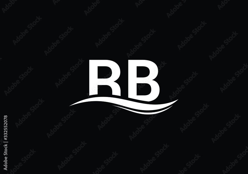 R B, RB Initial Letter Logo design vector template, Graphic Alphabet ...