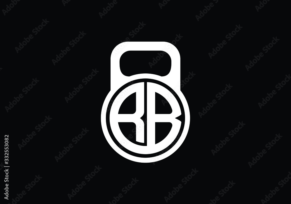 R B, RB Initial Letter Logo design vector template, Graphic Alphabet ...