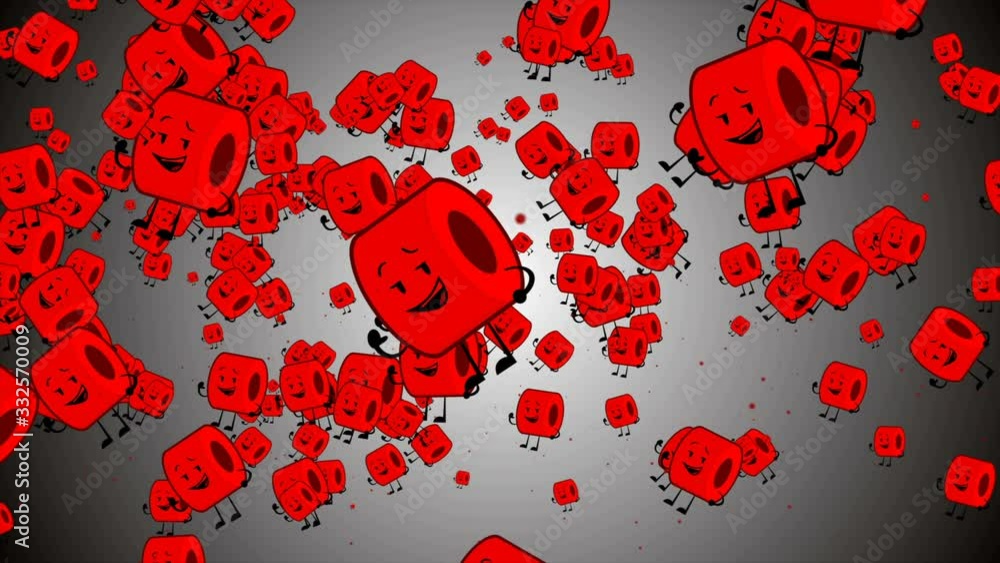 Toilet Roll illustration background animation. Toilet paper emoji ...
