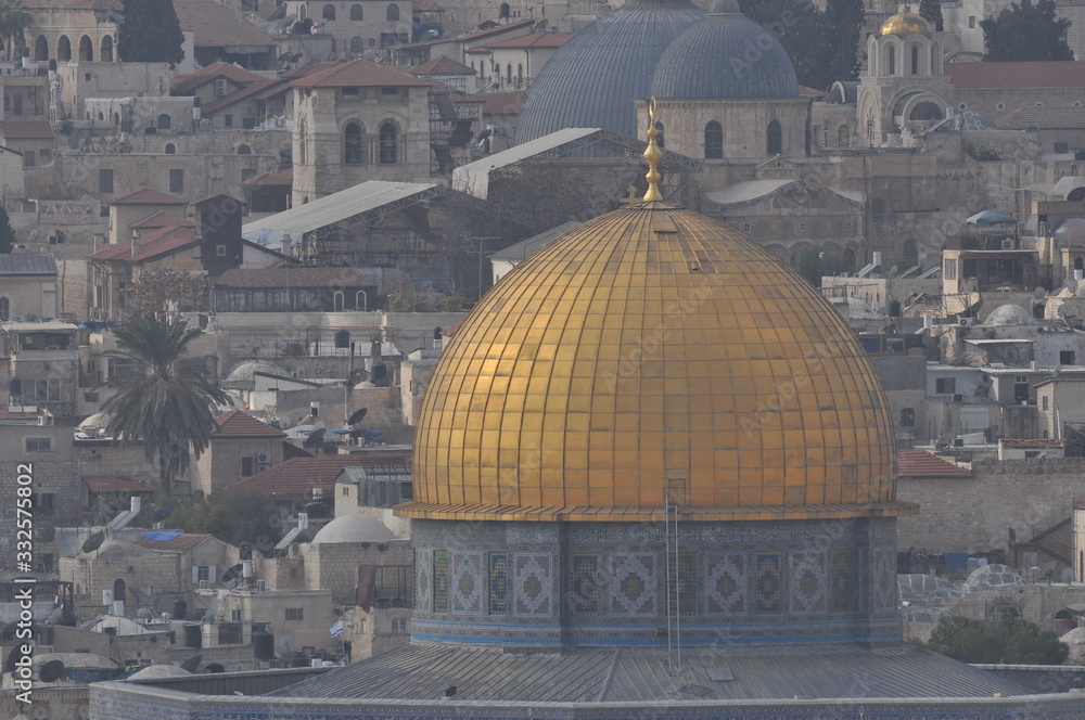 Dome of the Rock. Omar's Mosque. Muslim temple in the ancient city of ...
