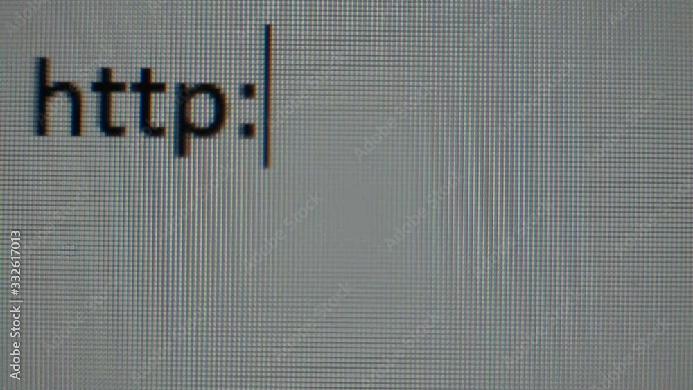 Close up of browser bar with WWW text and cursor. Internet Search ...