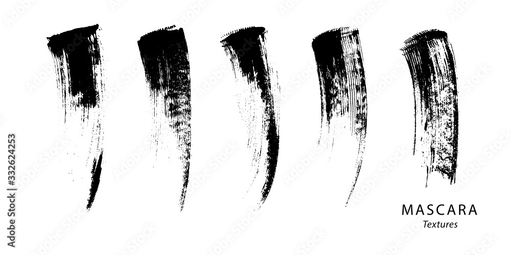 Mascara texture set. Realistic vector illustration Stock Vector | Adobe ...