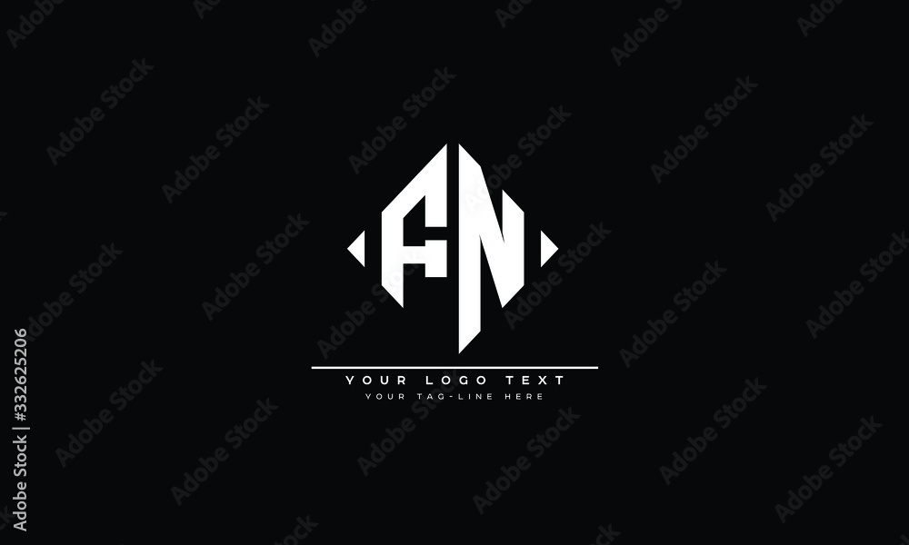 FN ,NF ,F ,N Letter Logo Design with Creative Modern Trendy Typography ...