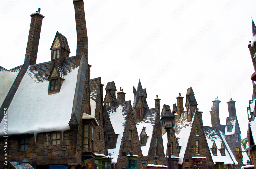 ORLANDO, USA: Hogsmeade village in The Wizarding World of Harry Potter ...