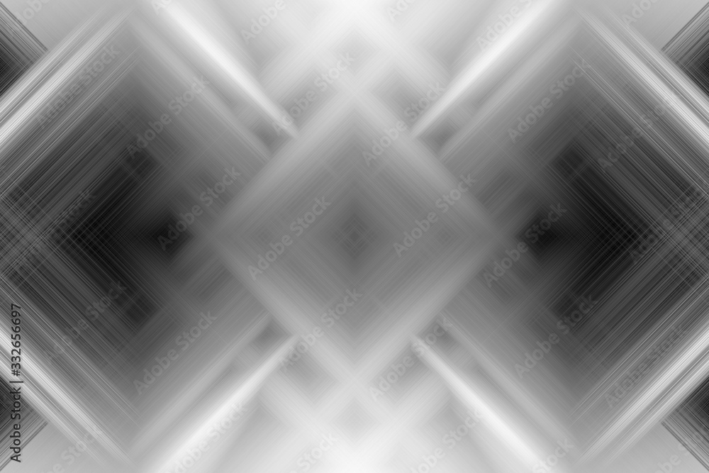 Falling symmetrical straight abstract 3-D rendered beams of bright ...