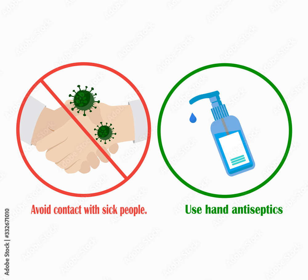 Avoid contact with sick people and use a hand sanitizer. Virus ...