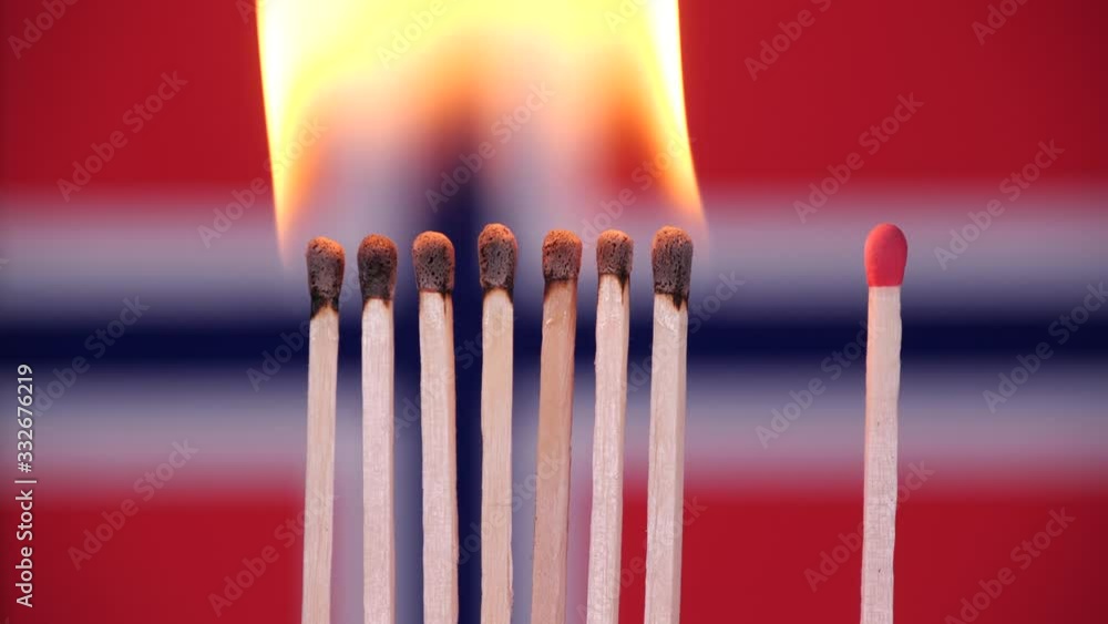 Vidéo Stock Coronavirus outbreak, social distancing concept in Norway ...