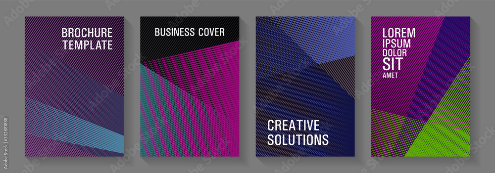 Geometric flyer background vector templates. Stock Vector | Adobe Stock