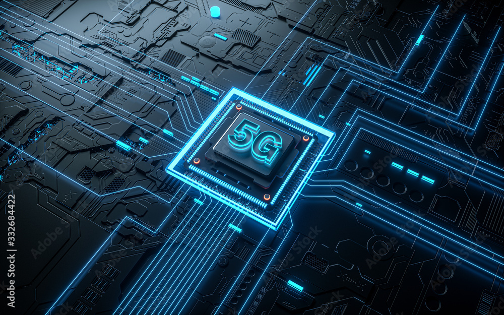 Technology chip Stock Illustration | Adobe Stock