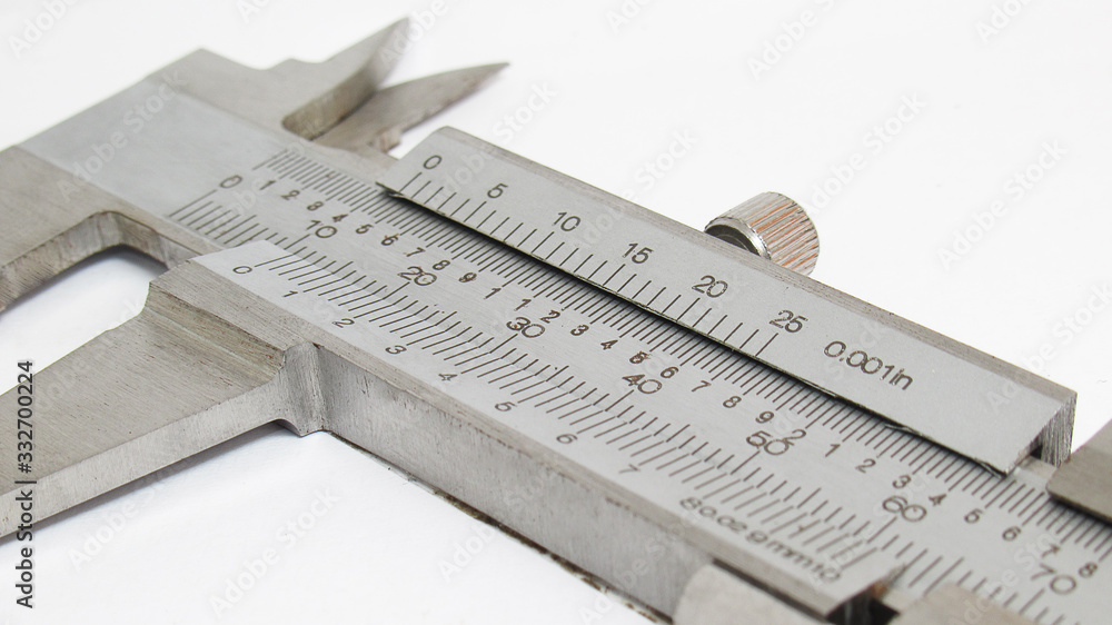 Isolated vernier caliper in white background picture with high details ...