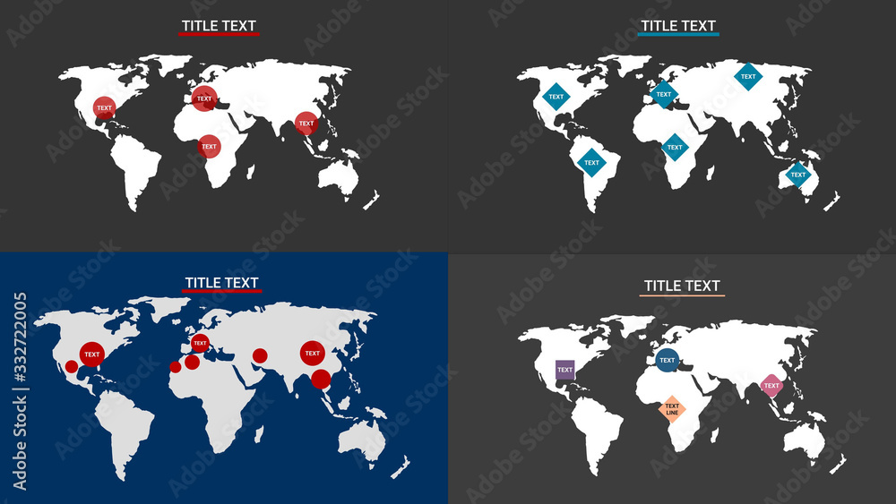 World Map Statistics Stock Template | Adobe Stock