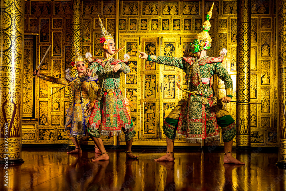 Khon is a dance drama genre from Thailand. Tossakan characters are ...