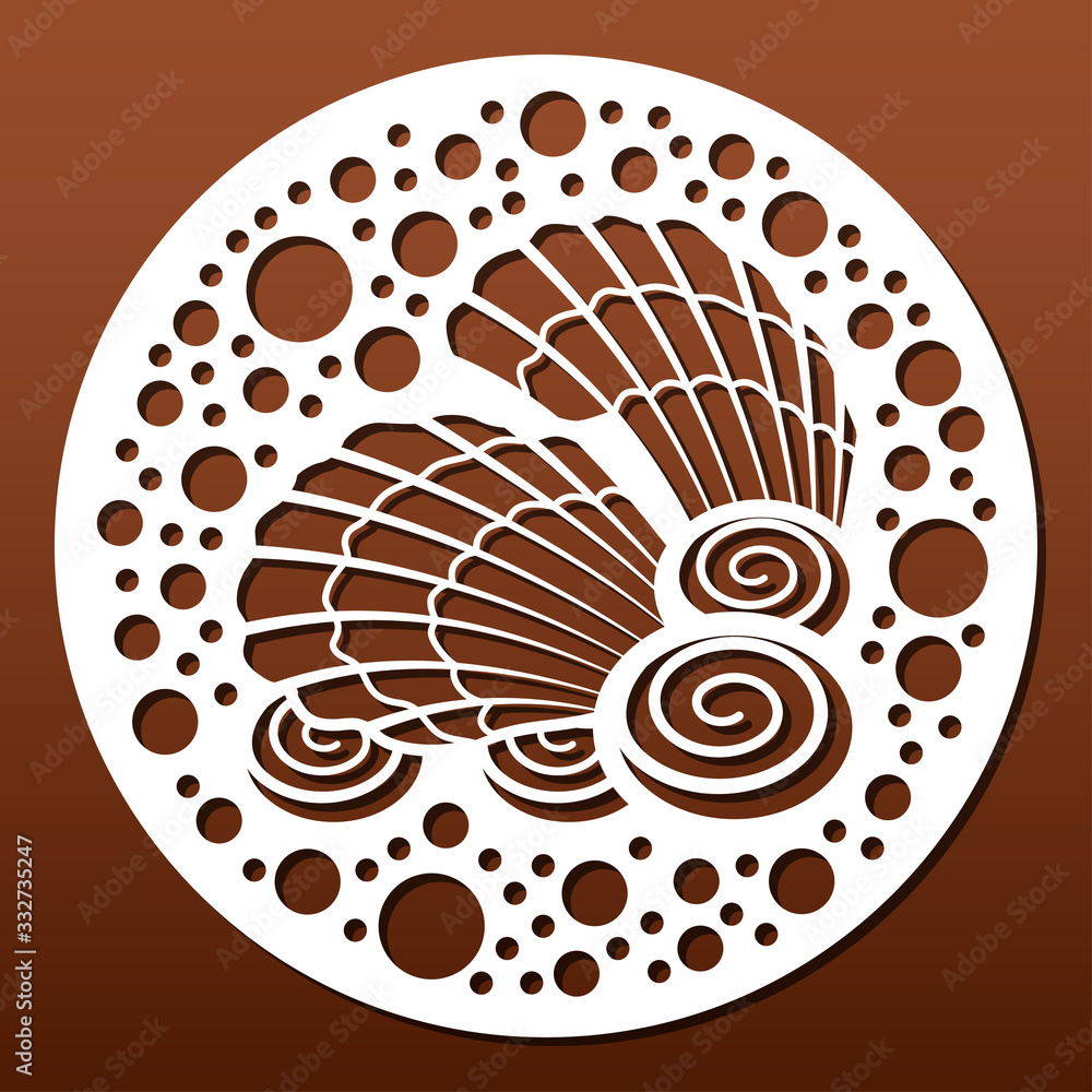 Laser cut template. Circular panel pattern for diy laser cutting ...
