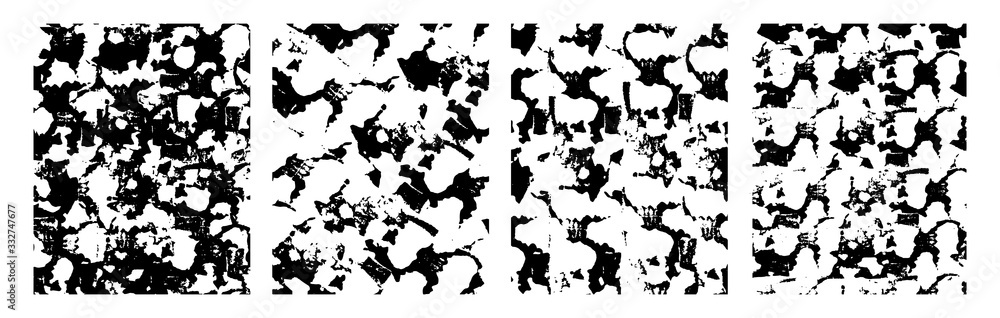 Pattern texture, abstract background, black ground set. Vector Urban ...