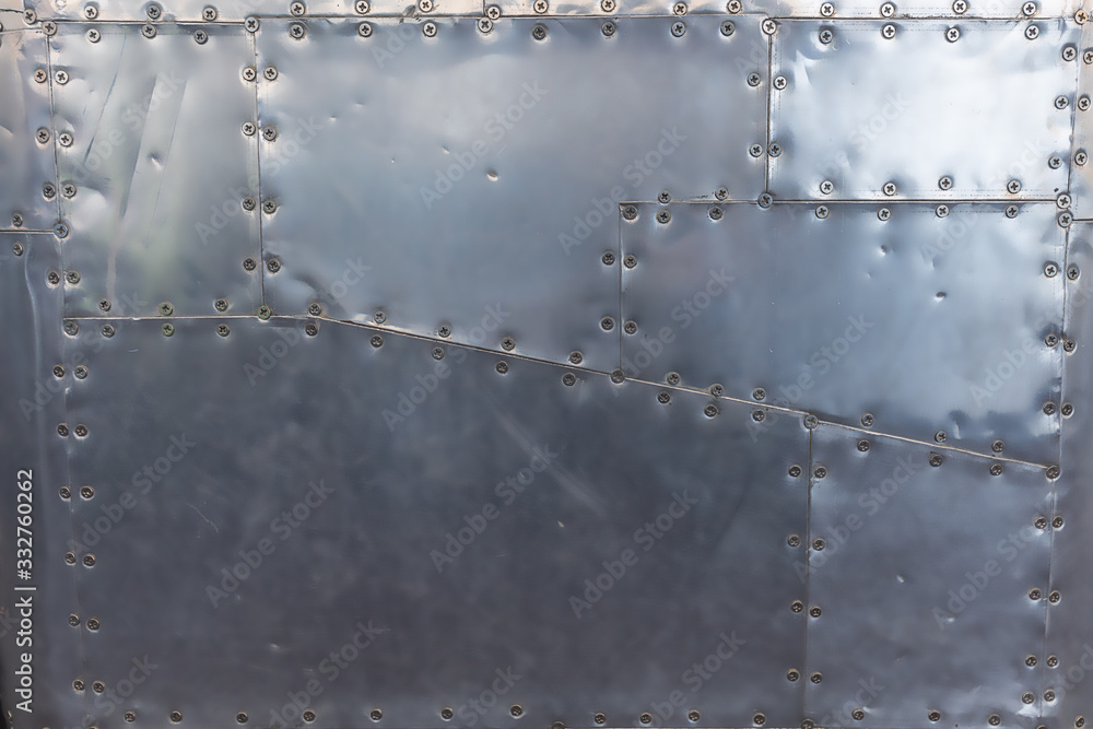 Metal panel with screws. Metal texture, metal background. Stock Photo ...