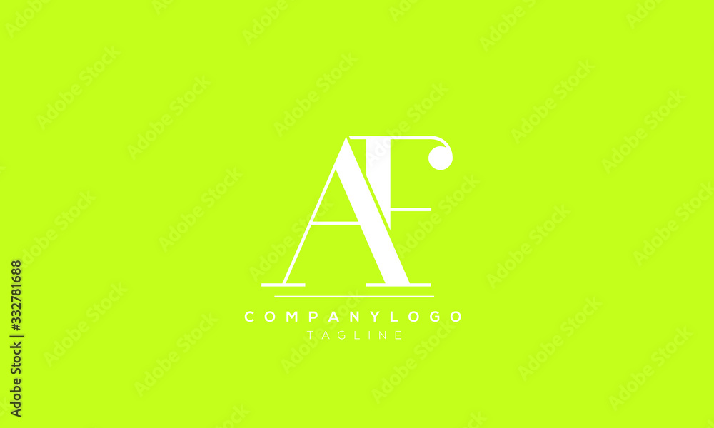 AF alphabet letter icon logo design Stock Vector | Adobe Stock
